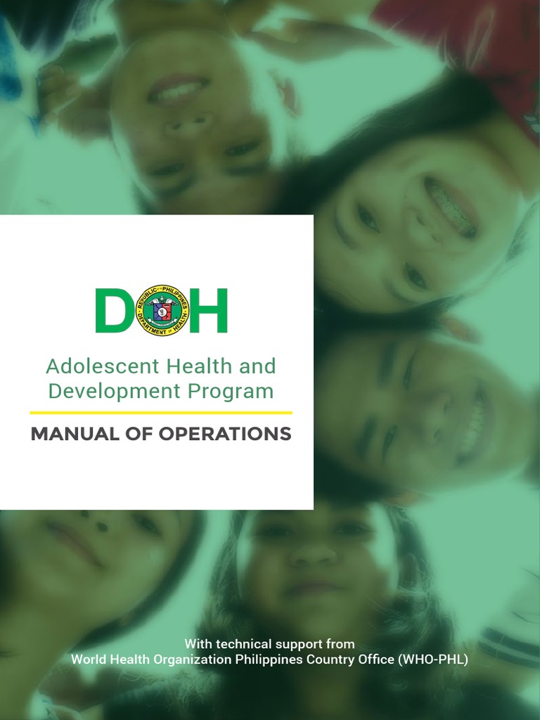 Adolescent Health Program Manual 2017 | PDF | Adolescence | Puberty