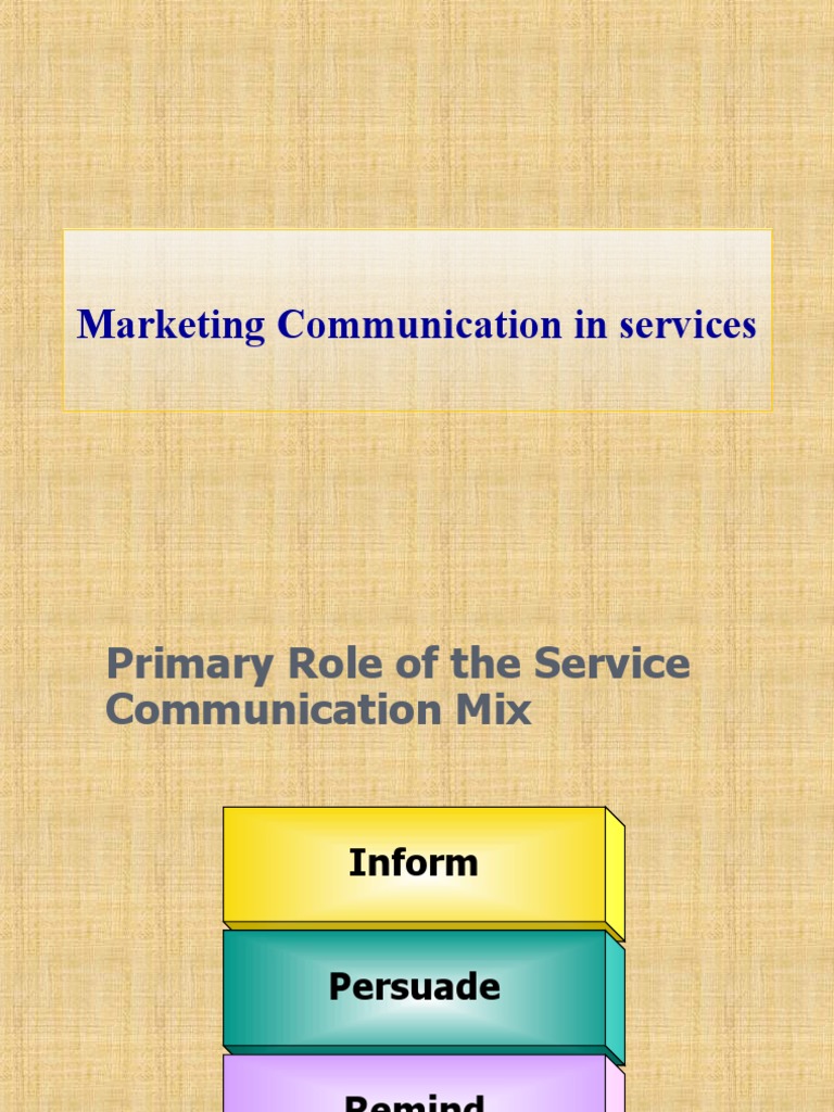 Services Communication Mix | PDF | Advertising | Websites