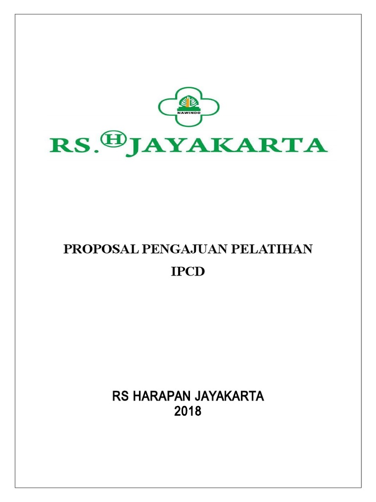 Proposal Pengajuan Pelatihan Ipcd: Rs Harapan Jayakarta 2018 | PDF