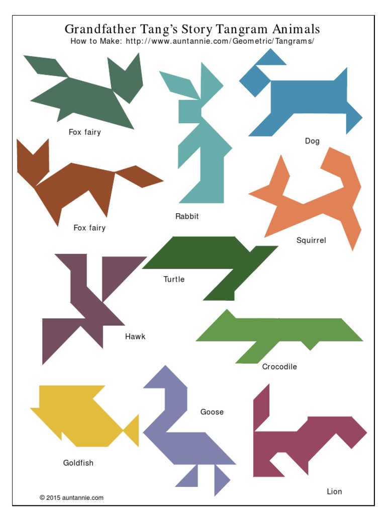 Grandfather Tang's Animal Tangrams | PDF
