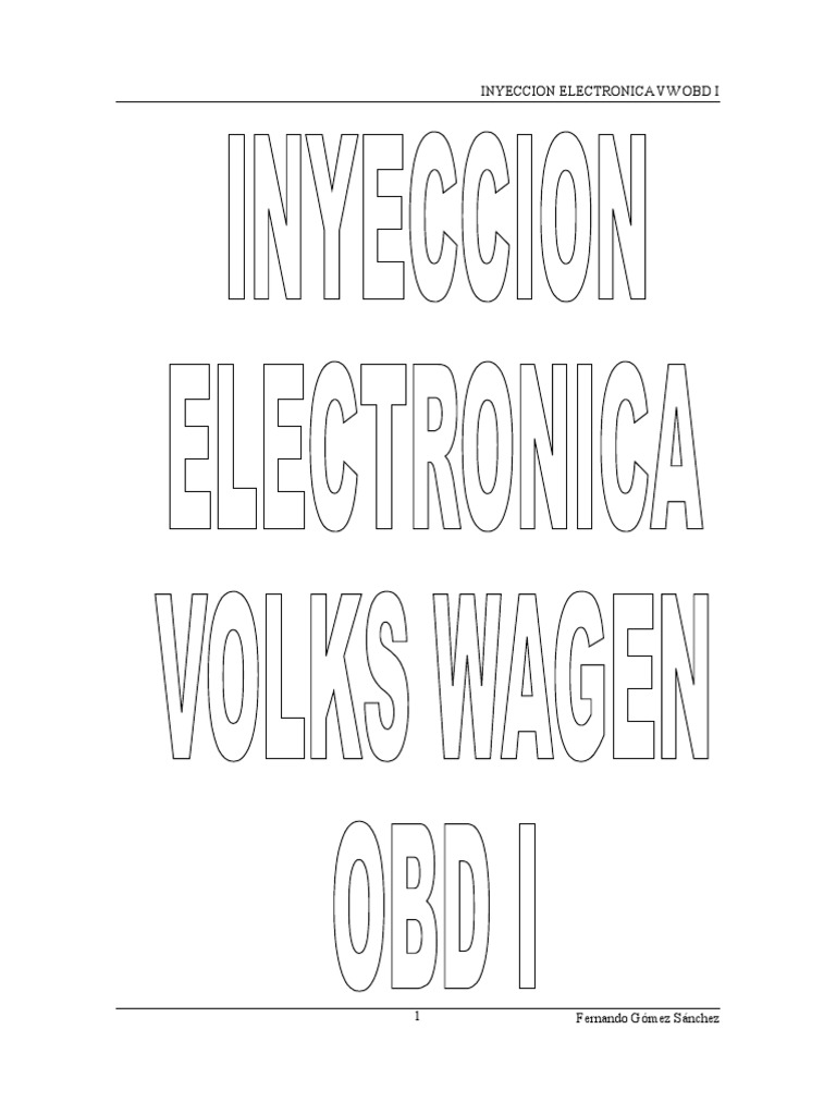 VW Obd 1 | PDF | Acelerador | Electrónica