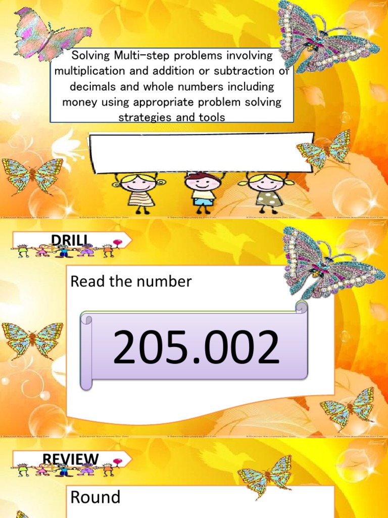 Solving Multi-Step Problems Involving Multplication and Addition or ...