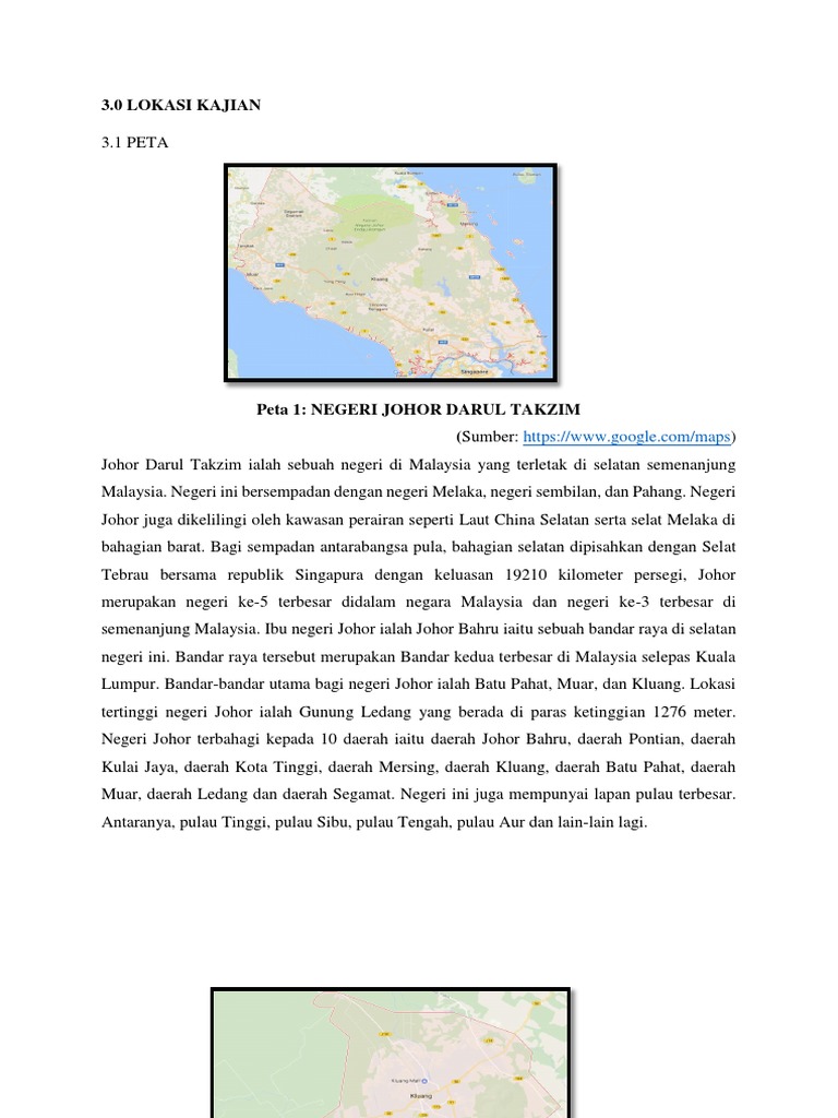 Contoh Lokasi Kajian | PDF