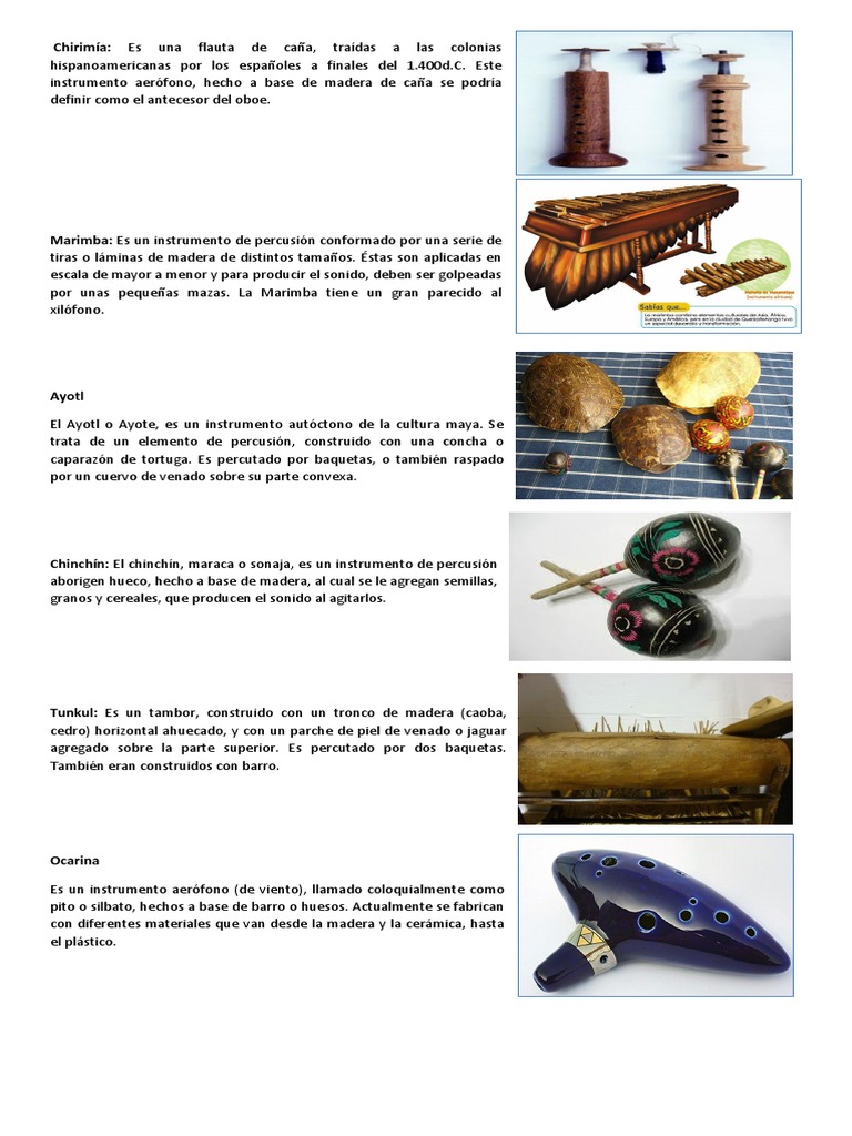 Instrumentos Autóctonos de Guatemala