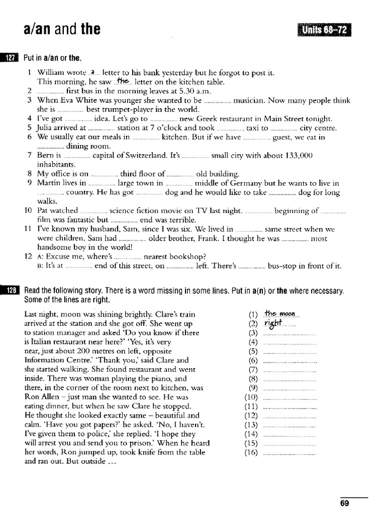 Articles Exercises 2 Pdf Pdf