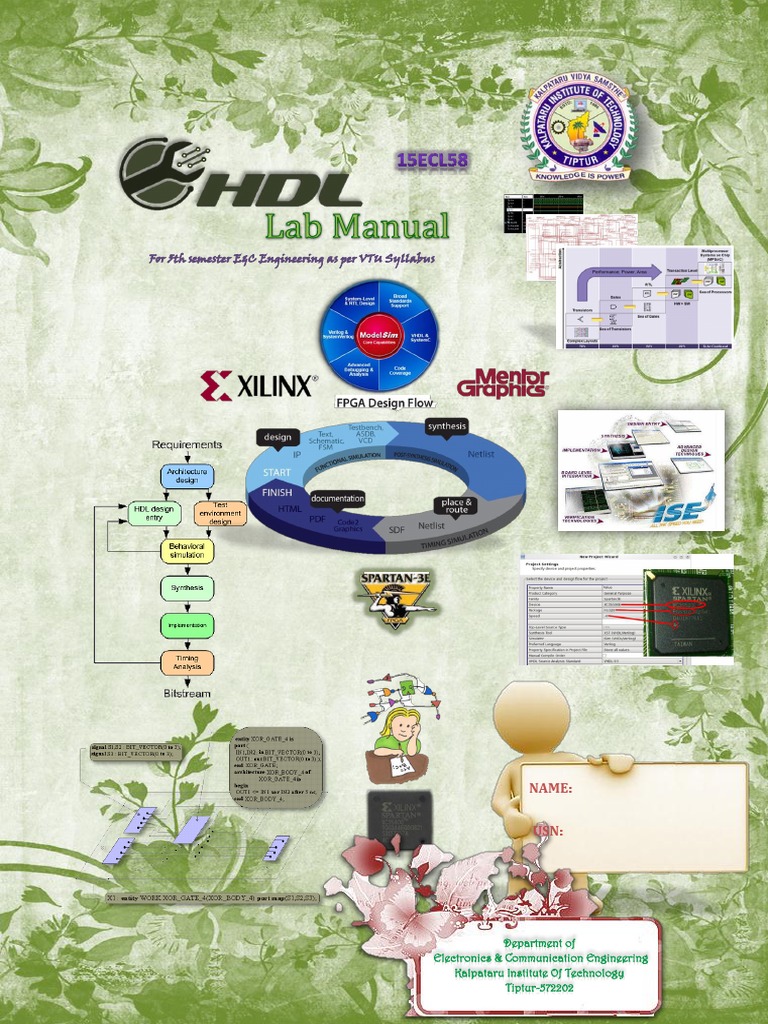 HDL Lab Manual, VTU 2018 | PDF