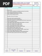 Checklist - Civil Works | PDF | Masonry | Building Engineering