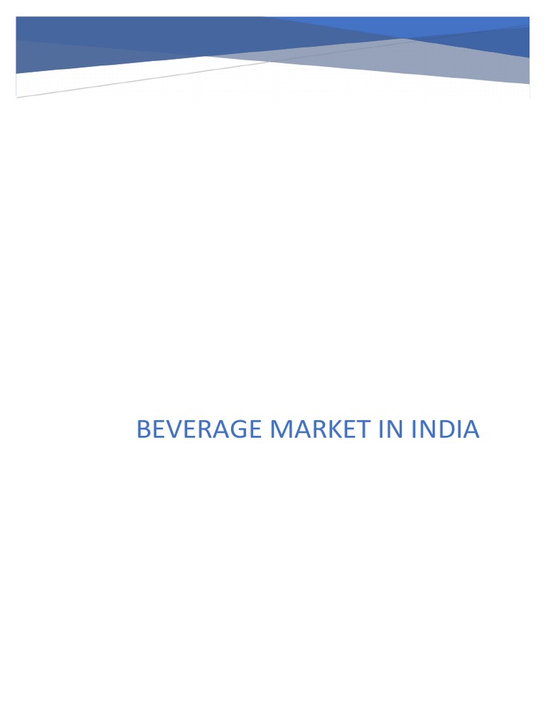 Beverage Report | PDF | Drink | Soft Drink