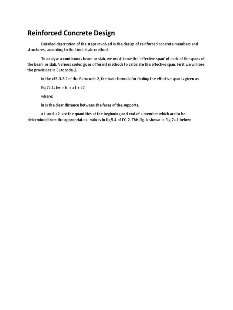Reinforced Concrete Design | PDF | Reinforced Concrete | Beam (Structure)
