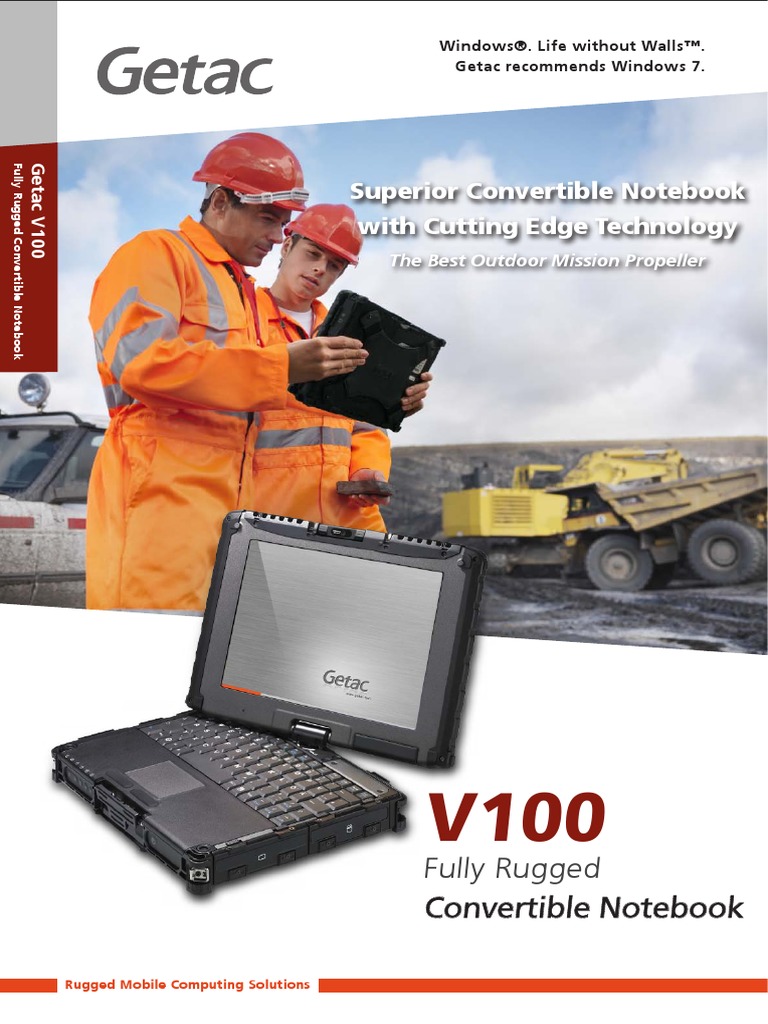 Getac V100 With ATEX Zone 2 | PDF | Laptop | Computer Keyboard