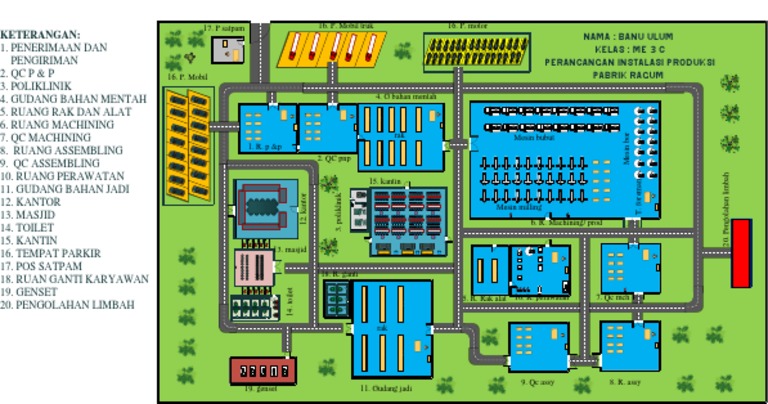 Layout Pabrik PDF | PDF