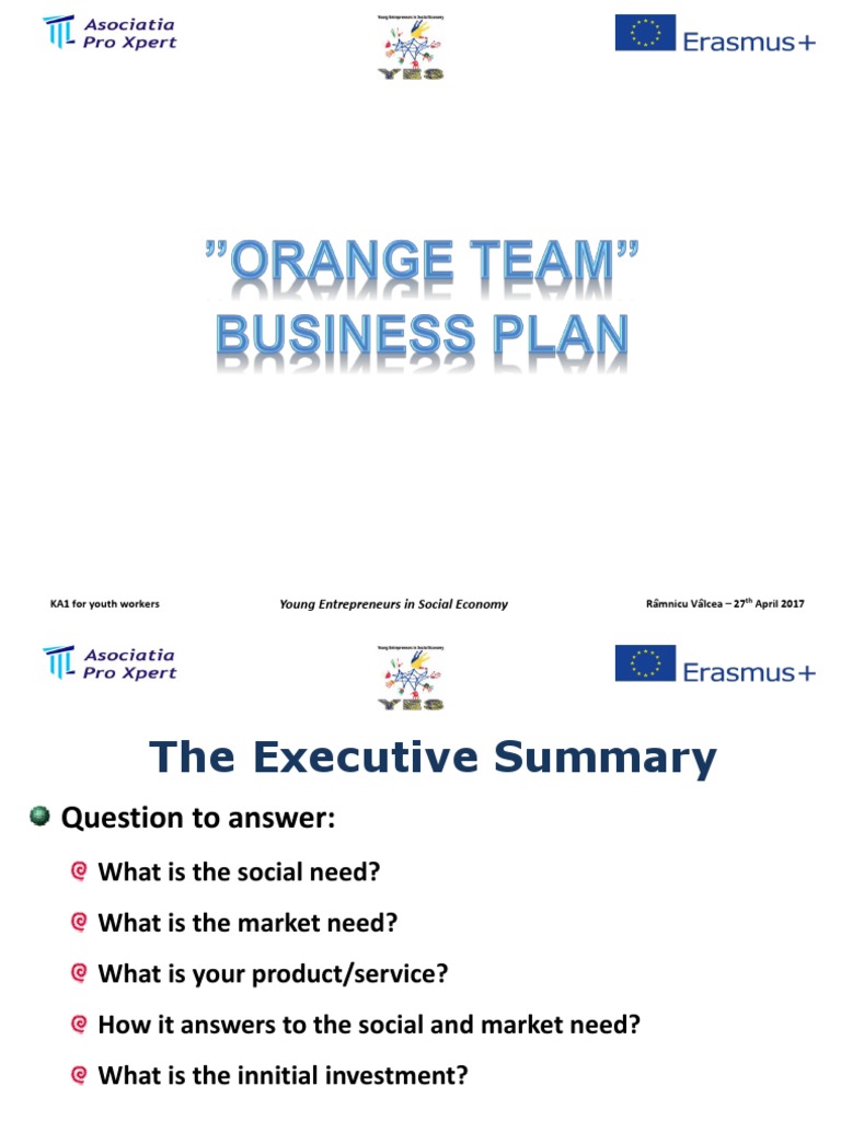 Developing a Social Enterprise: A Five-Part Business Plan Template for ...