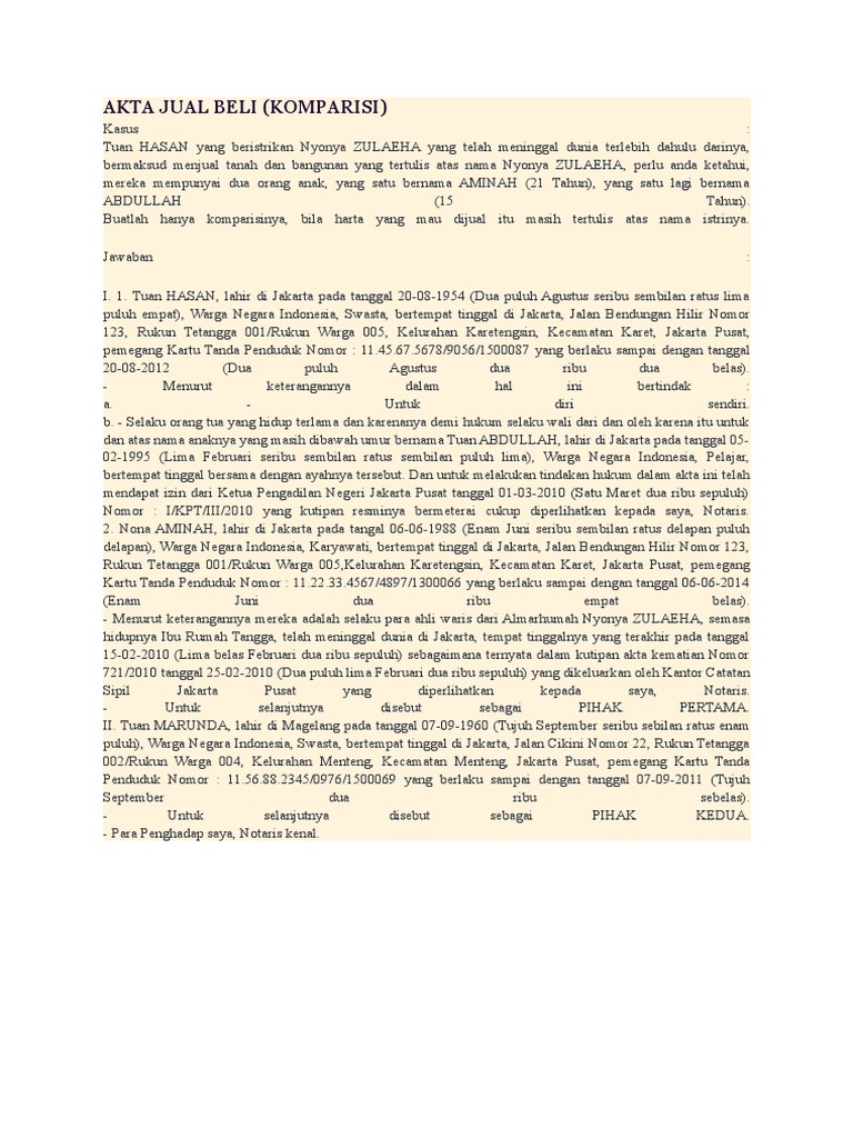 Contoh Komparasi | PDF