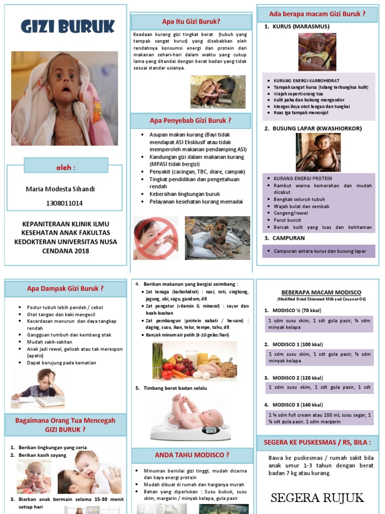 Leaflet Gizi Buruk | PDF