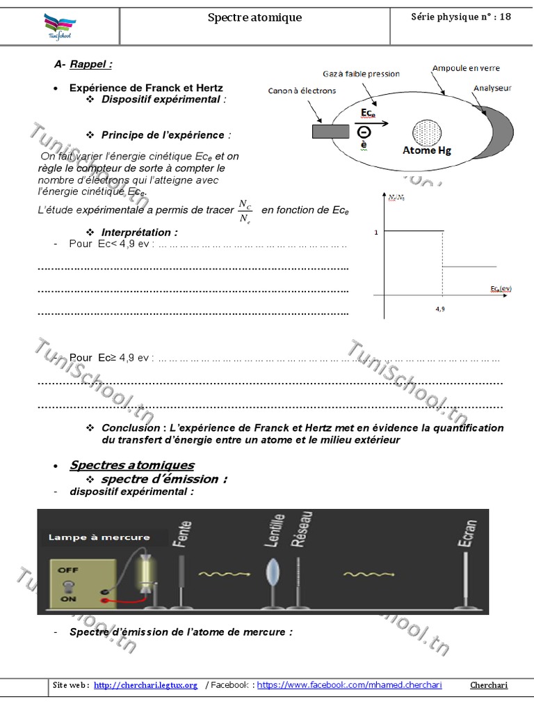 17 Spectre PDF | PDF | Spectre électromagnétique | Excitation (physique)