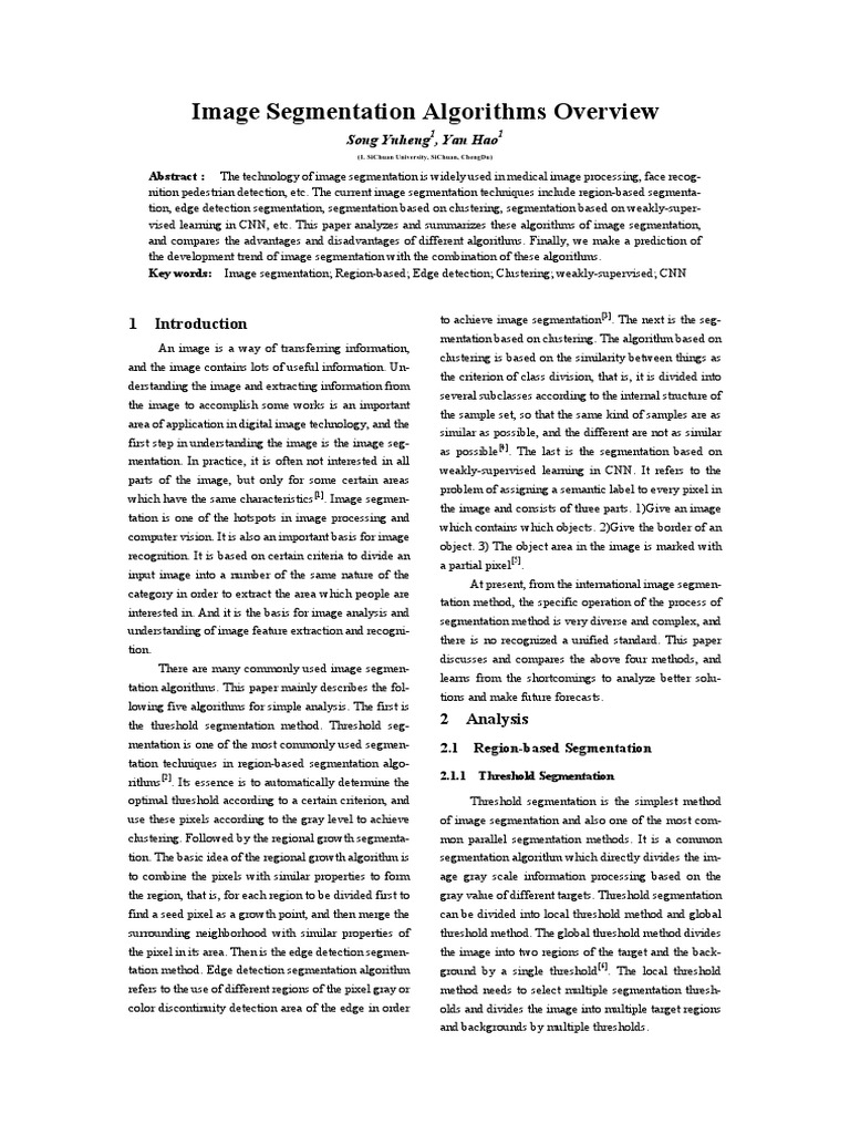 RRL | PDF | Image Segmentation | Cluster Analysis