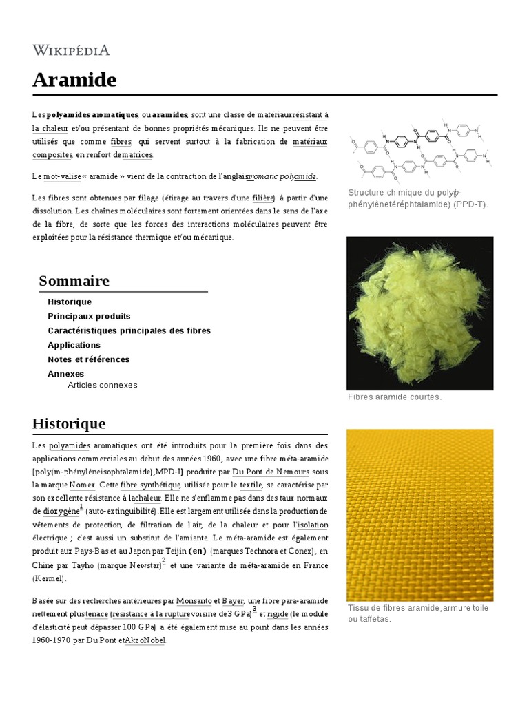 Aramide PDF | PDF | Matière amorphe | Plastique