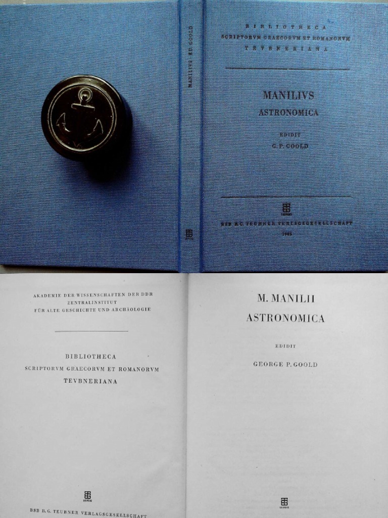 M. Manilius - Astronomica (Ed. Goold 1985) | PDF