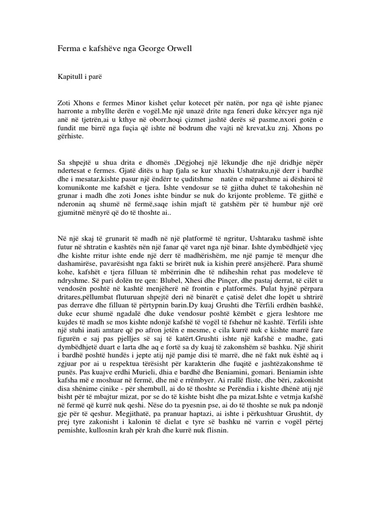 Fërma e Kafsheve | PDF