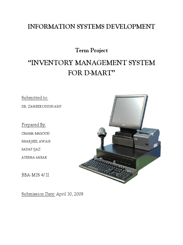 "Inventory Management System For D-Mart": Information Systems ...