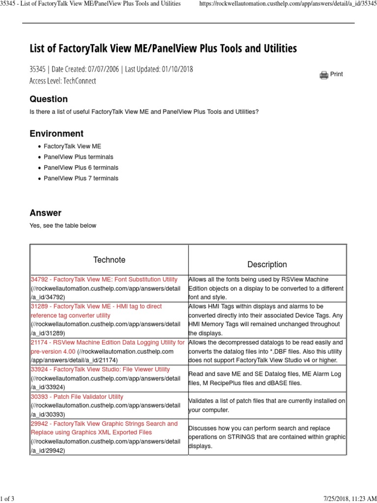 List of PanelView Tools and Utilities | PDF | Computer Terminal ...