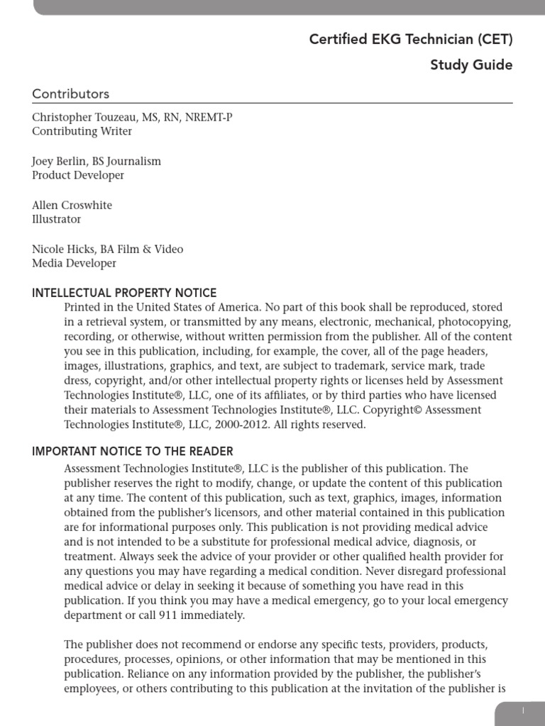 EKG Tutorial | PDF | Heart Valve | Coronary Circulation