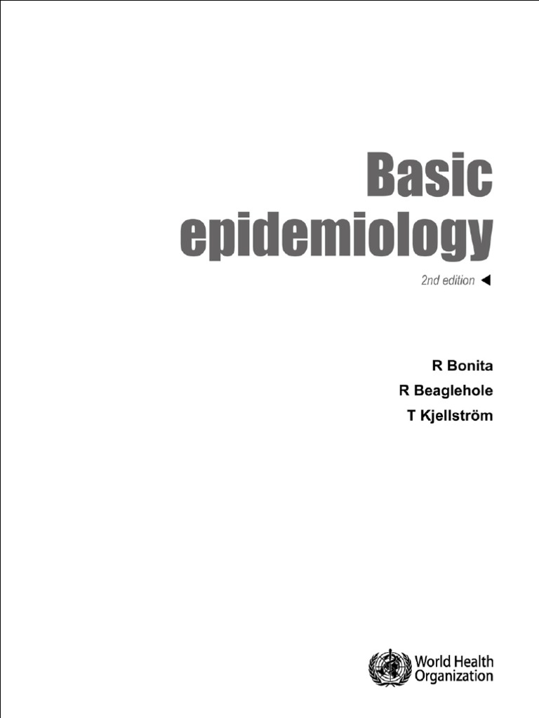 Basic Epidemiology (E-Book) | PDF | Epidemiology | Causality
