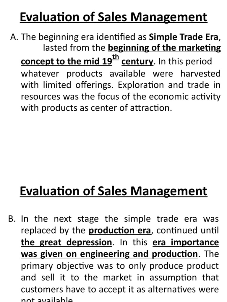 Evolution of Salesmanagement | PDF | Sales | Marketing