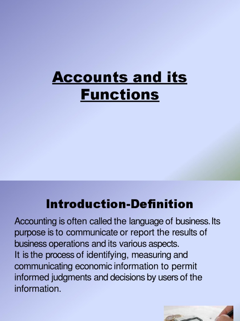 Accounts and Its Functions | Download Free PDF | Accrual | Expense