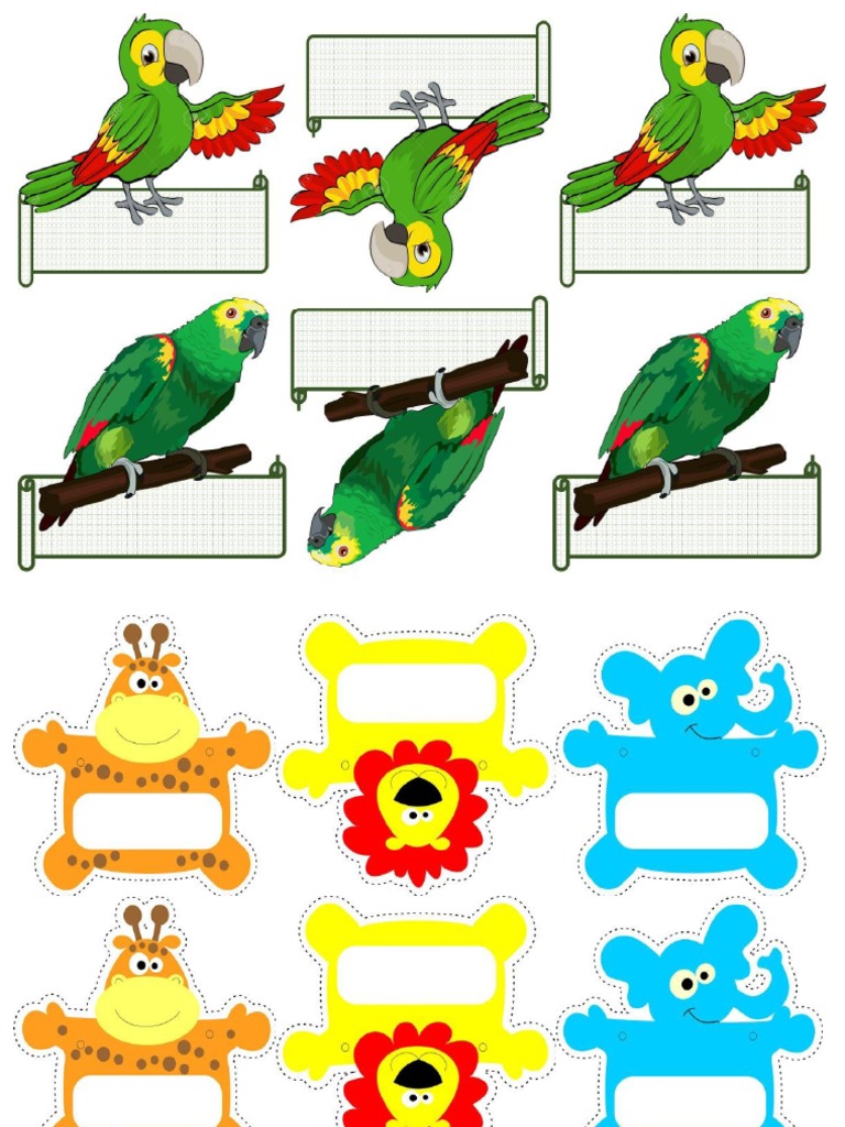 Solapines de Loros y Otros Animalitos | PDF
