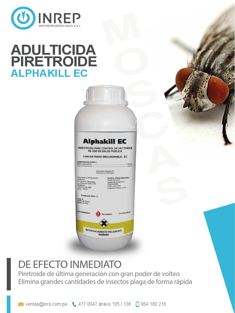 Insecticida Alphakill EC para Moscas | PDF | Productos quimicos | Salud ...