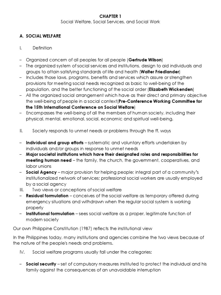 Chapter 1 Introduction To Social Work | PDF | Social Work | Welfare