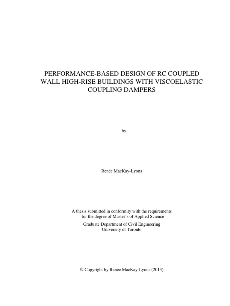 Performance-Based Design of RC Coupled Wall High-Rise Buildings With ...