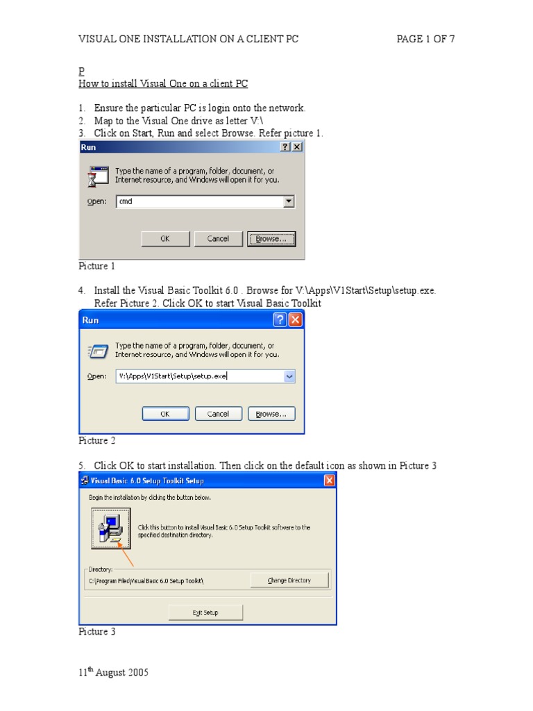 How To Install Visual One On A Client PC | PDF | Windows 2000 | Operating System Families