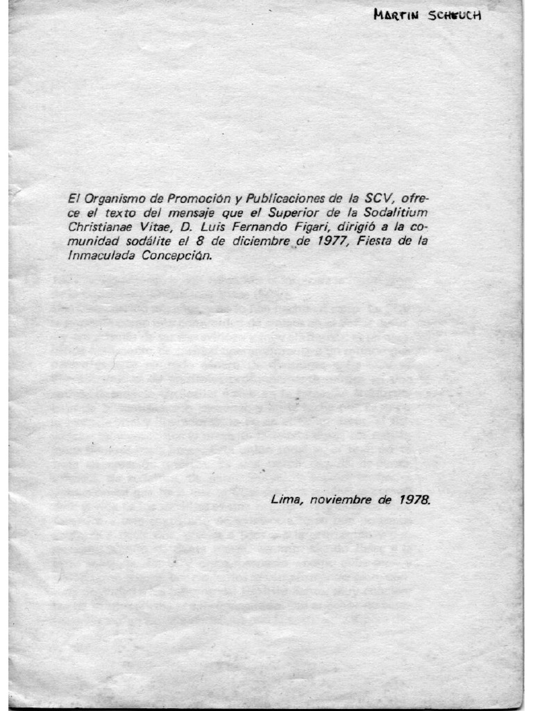 Memoria 1977 (Luis Fernando Figari) | PDF