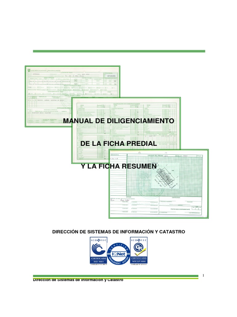 2.manual de Diligenciamiento de La Ficha Predial PDF | PDF | Área rural | Sistema de informacion