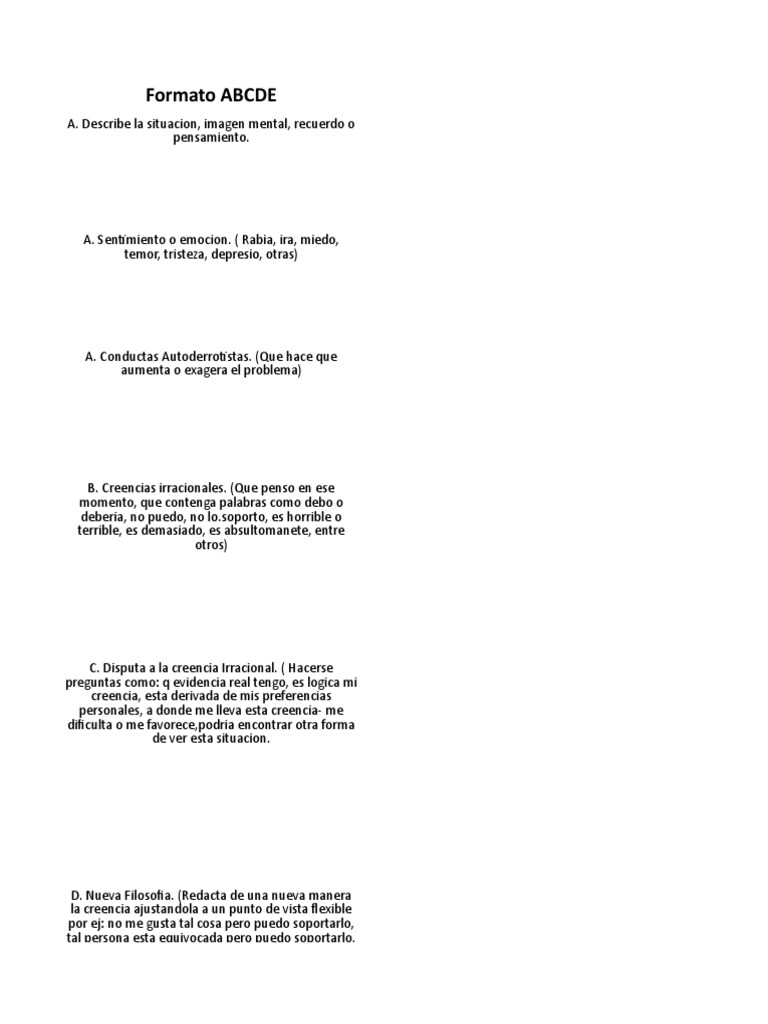 Formato Abcde | PDF