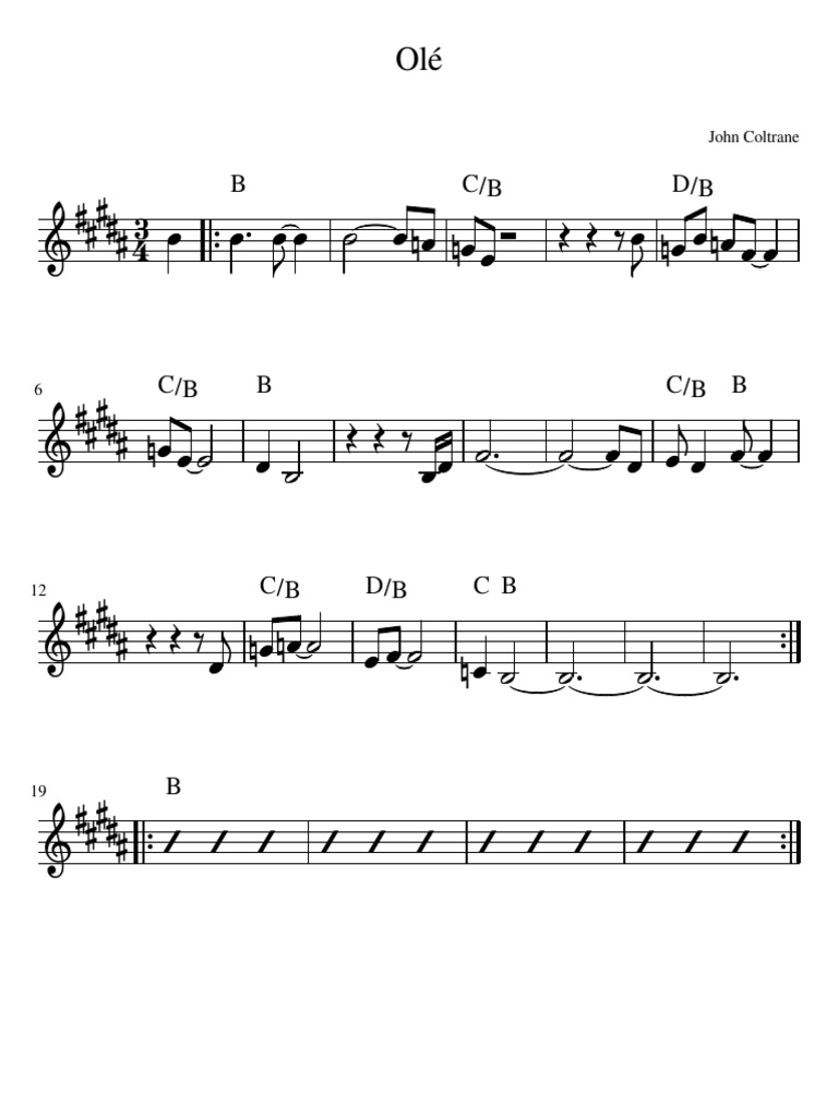 Coltrane Ole | PDF