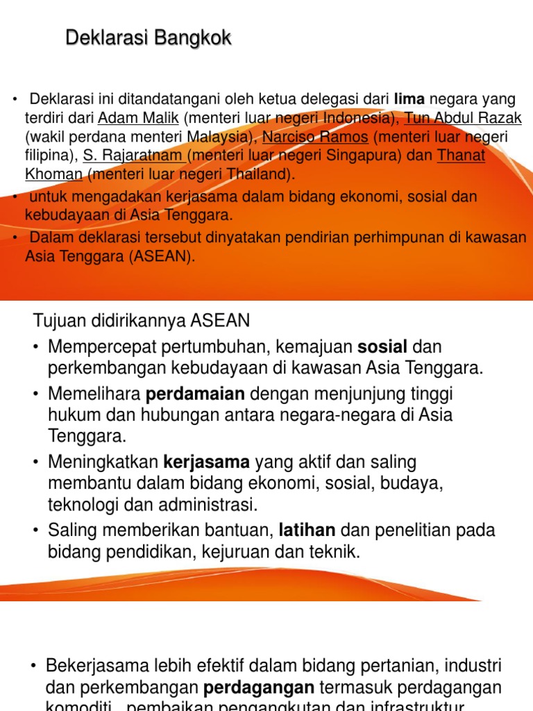 Deklarasi Bangkok | PDF