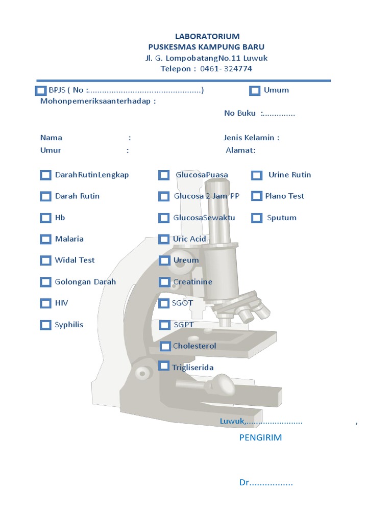 Blanko Pengantar Lab | PDF