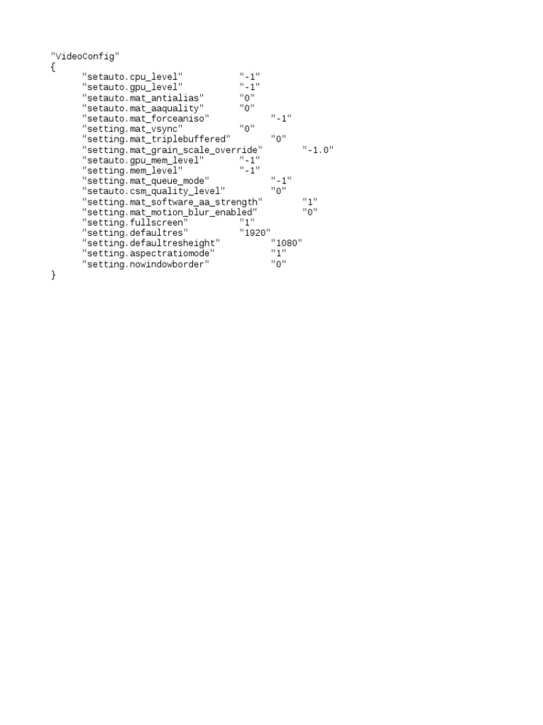 Csgo Pro Settings | PDF