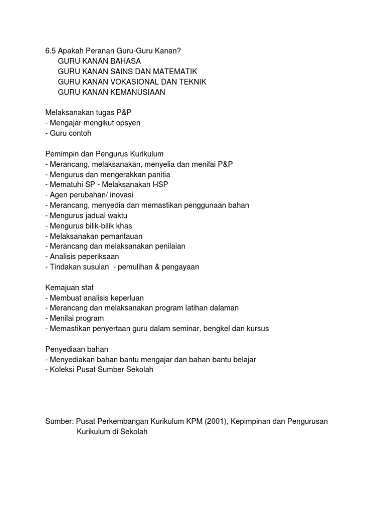 LCML 19 Tool Peranan Ketua Panitia Dan GKMP 6 | PDF