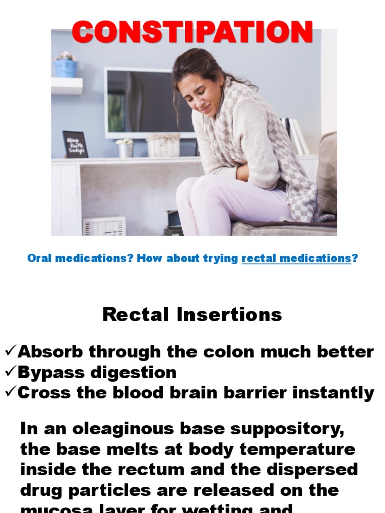 Rectal Meds for Constipation Relief | PDF