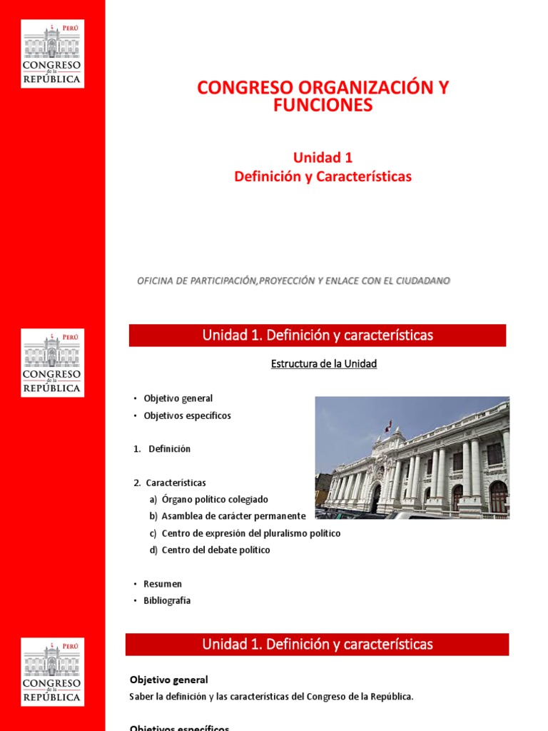 Definición y Funciones del Congreso Peruano | PDF | Parlamento | República