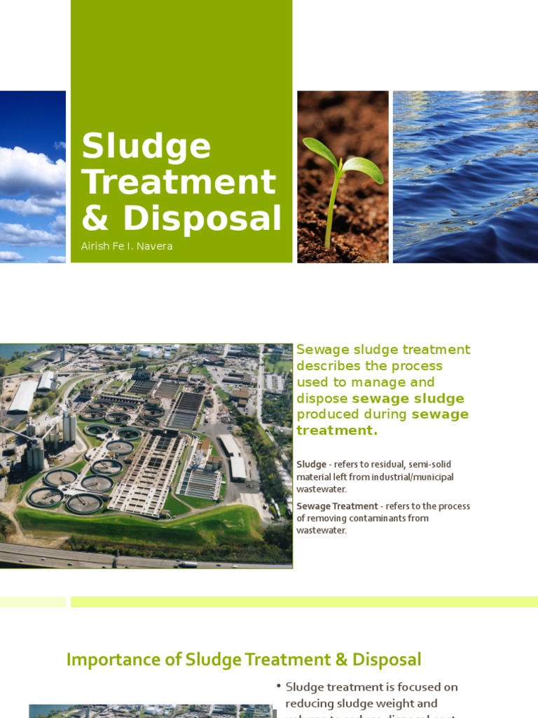 Sludge Treatment & Disposal | Sewage Treatment | Waste Management ...