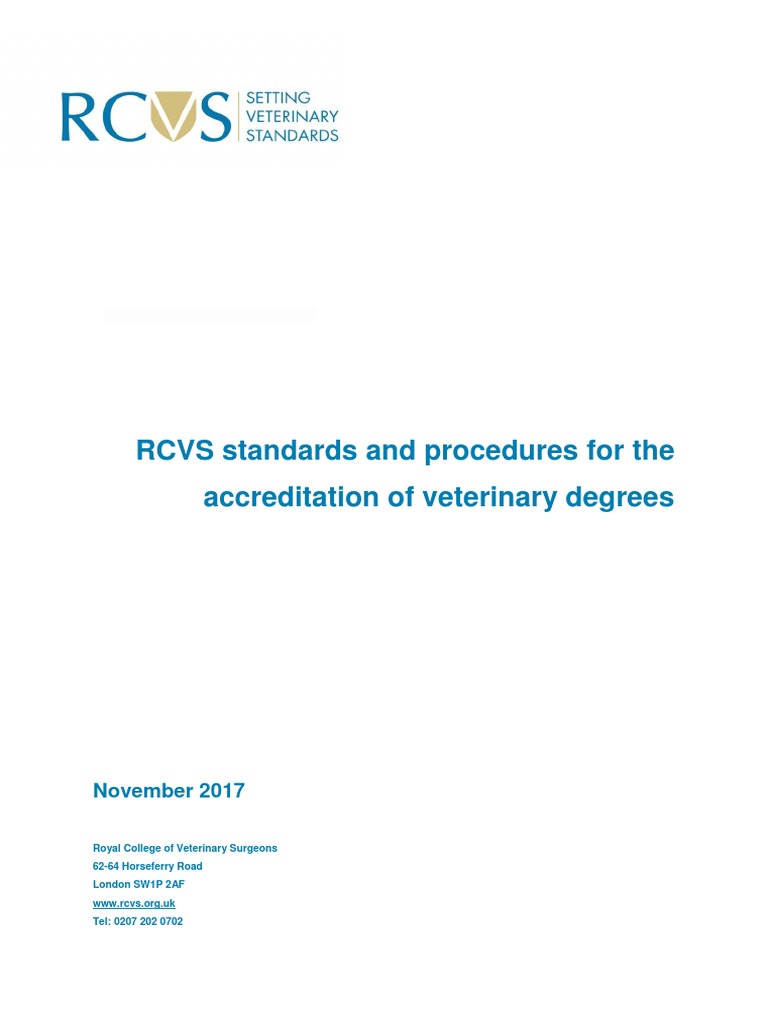 Veterinary Degree Accreditation Guide | PDF | Educational Assessment ...