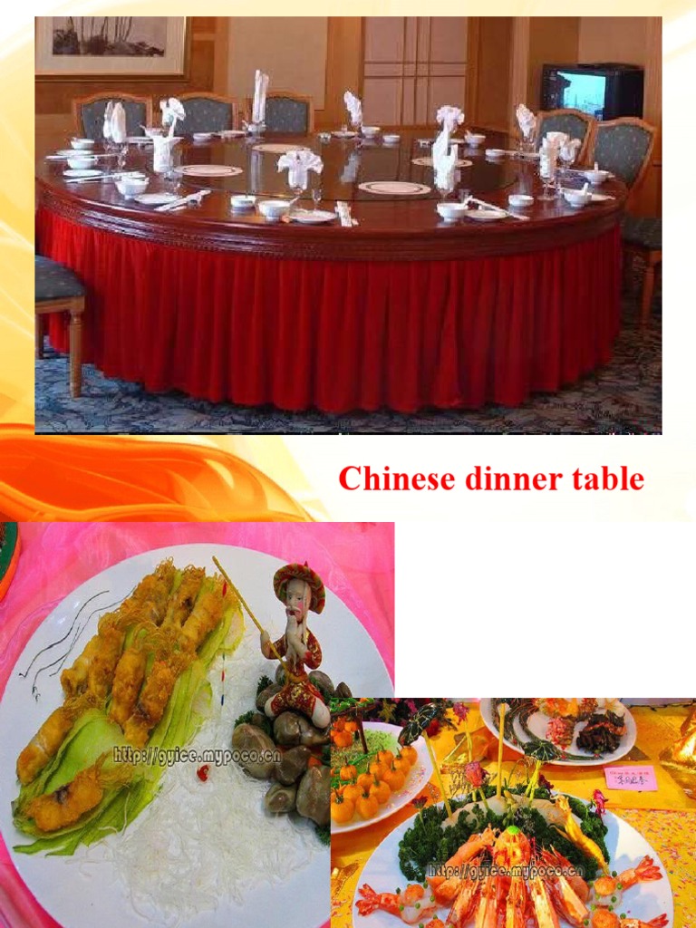 Chinese Dinner Table | PDF | Food And Drink