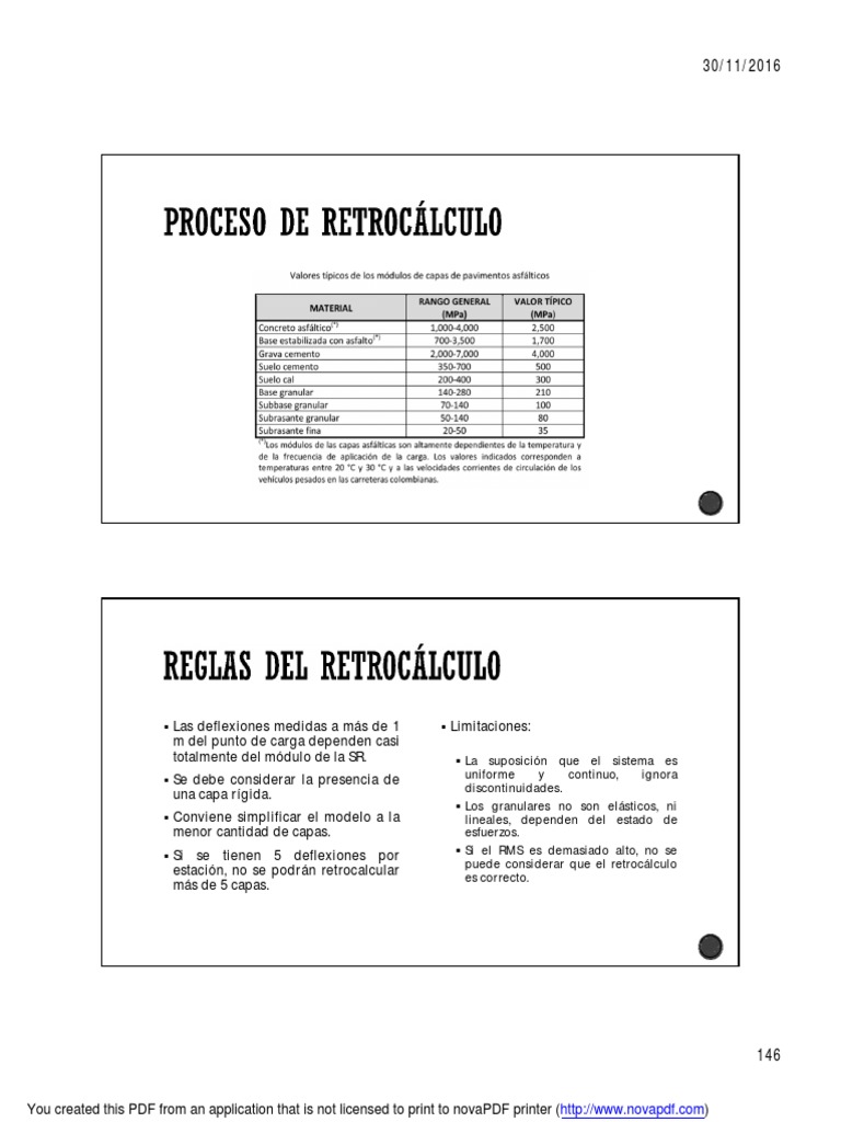 Deflexiones Y Retrocalculo En Suelos Pdf