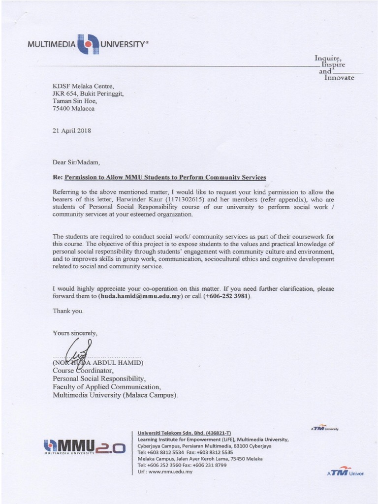 MMU Letterhead | PDF