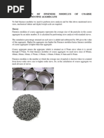 Fineness Modulus | PDF